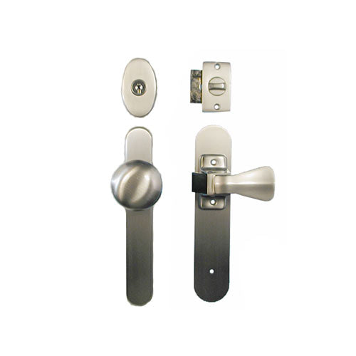 STORM DOOR KNOB SET KEYED DEADBOLT - ABOVE HANDLE – Golden Locks Inc