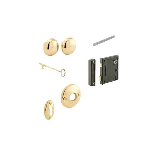 KEYED CASE LOCK AND KEEPER SET, PITTED BRASS KNOBS & ROSETTE – Golden ...