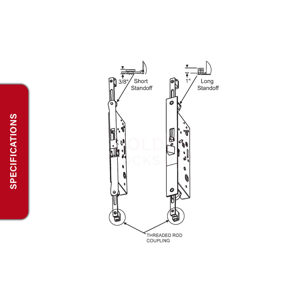 Passive Concealed Multi Point 56-175 – Golden Locks Inc