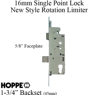 HOPPE MORTISE LOCK, 1" DEADBOLT THROW, 45/92 SINGLE POINT LOCK (SPL ...