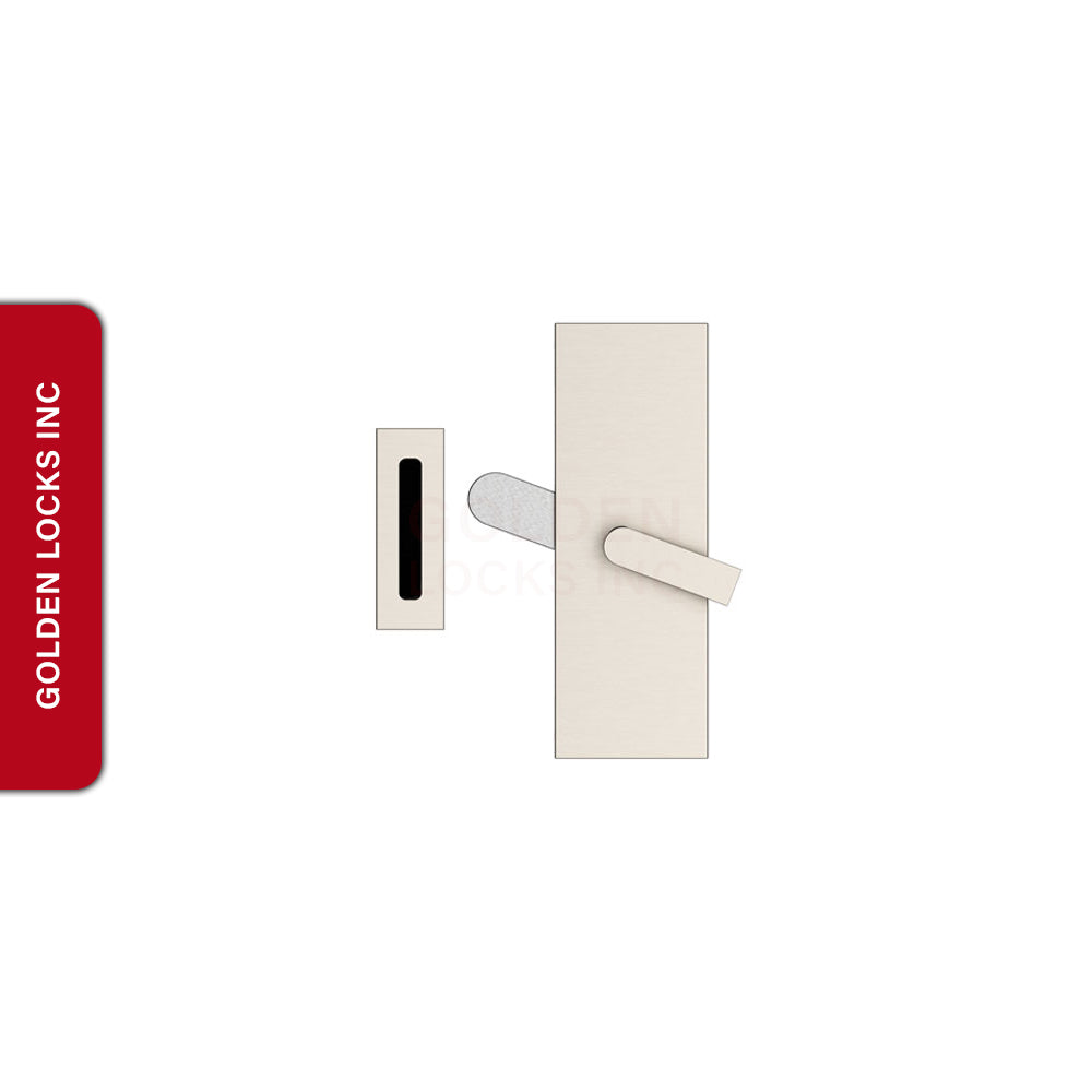 Modern Rectangular Barn Door Privacy Lock with Strike – Golden Locks Inc