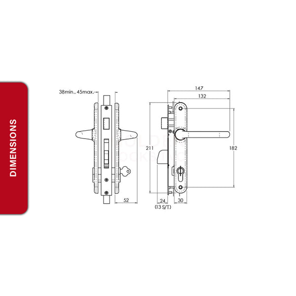 Interlock Active Handle Kit 55-242BNK – Golden Locks Inc