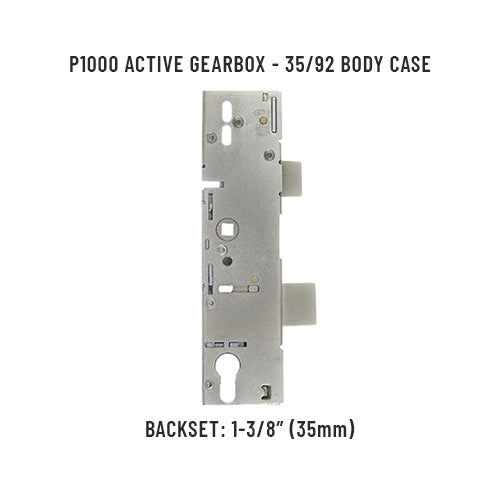P1000 ACTIVE GEARBOX, 35/92 MORTISE LOCK CASE BODY, EURO VERSION ...