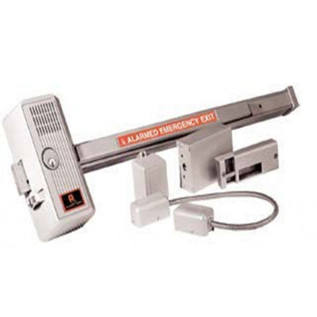 Alarm Lock 715x28x88 Delayed Egress Panic Lock, Aluminum Finish w/ Mon ...