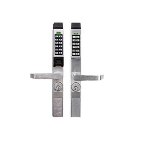 Alarm Lock DL1300ETNW/PDL1300ETNW Narrow Stile/Exit Lock, Finish-Satin ...