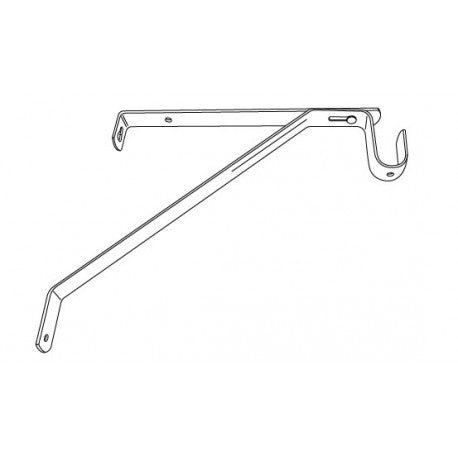 Cal-Royal OVSR-12 Adjustble Shelf And Oval Rod Support,Finish-Bright C ...