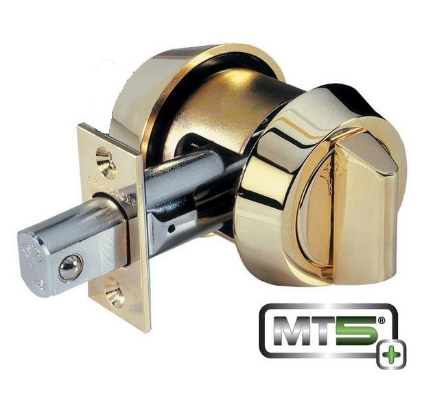 Mul-t-lock MT5+ Hercular® Single Cylinder Deadbolt w/ Thumb Turn ...